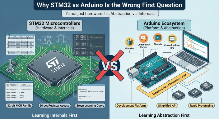 STM32 vs Arduino: Key Differences, Performance & Applications