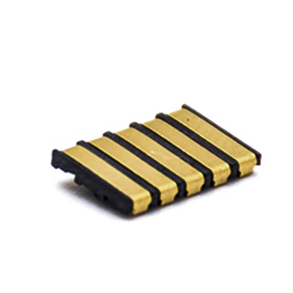 Battery Connectors 2.0PH 1.27H SMT Gold Plating 5 Pin Battery Contact Shrapnel-elecbee.com