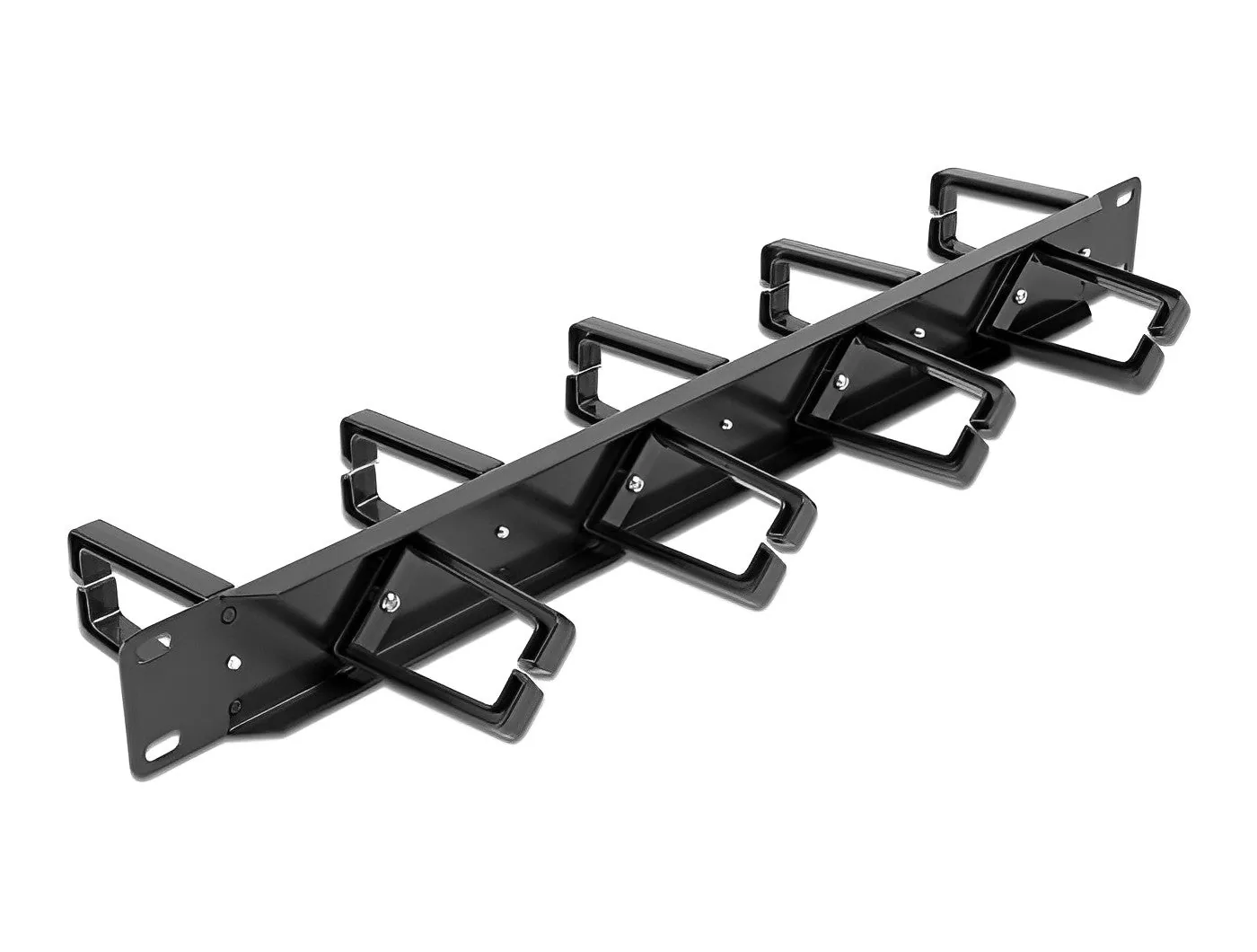 Elecbee 19″ Cable Management Routing Panel both sides with 9 hooks (5 x ...