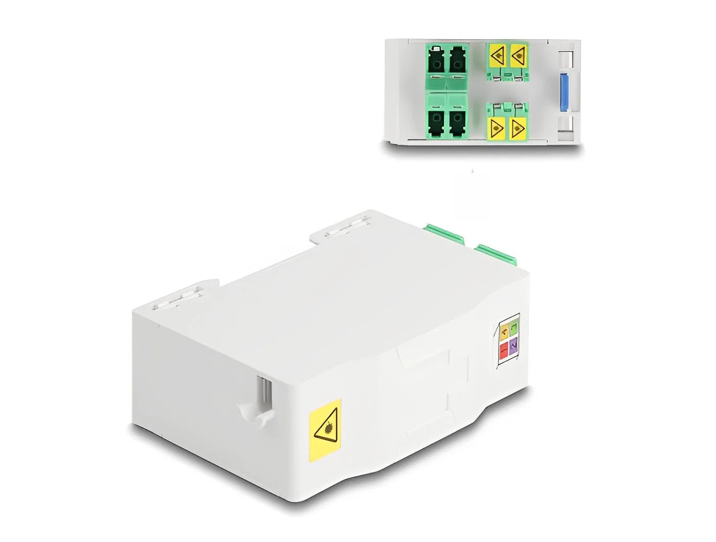Elecbee Optical Fiber Connection Box for DIN rail with splice holder ...