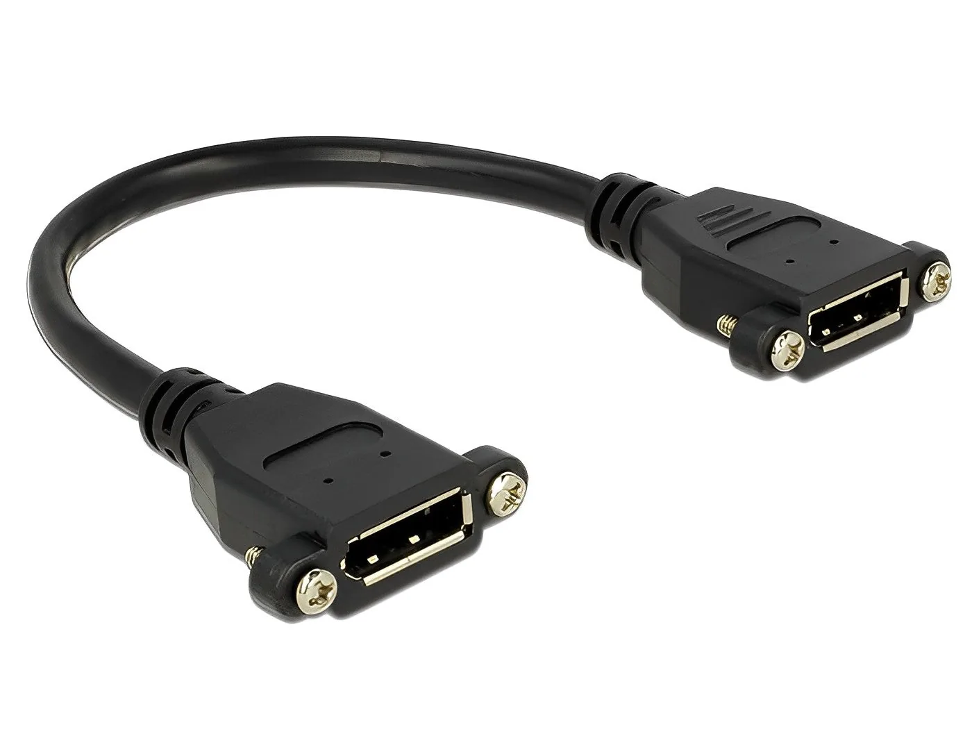 Elecbee Cable DisplayPort 1.2 female > DisplayPort female panel-mount ...