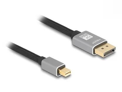 Elecbee Mini DisplayPort to DisplayPort cable 8K 60 Hz 1 m grey metal ...