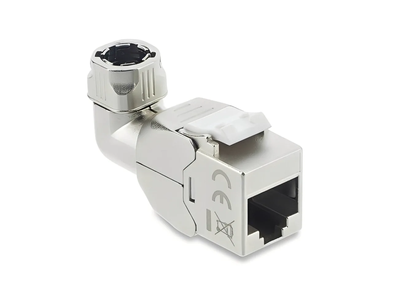 Cat.6A Keystone Module 90° Angled Shielded RJ45 to LSA