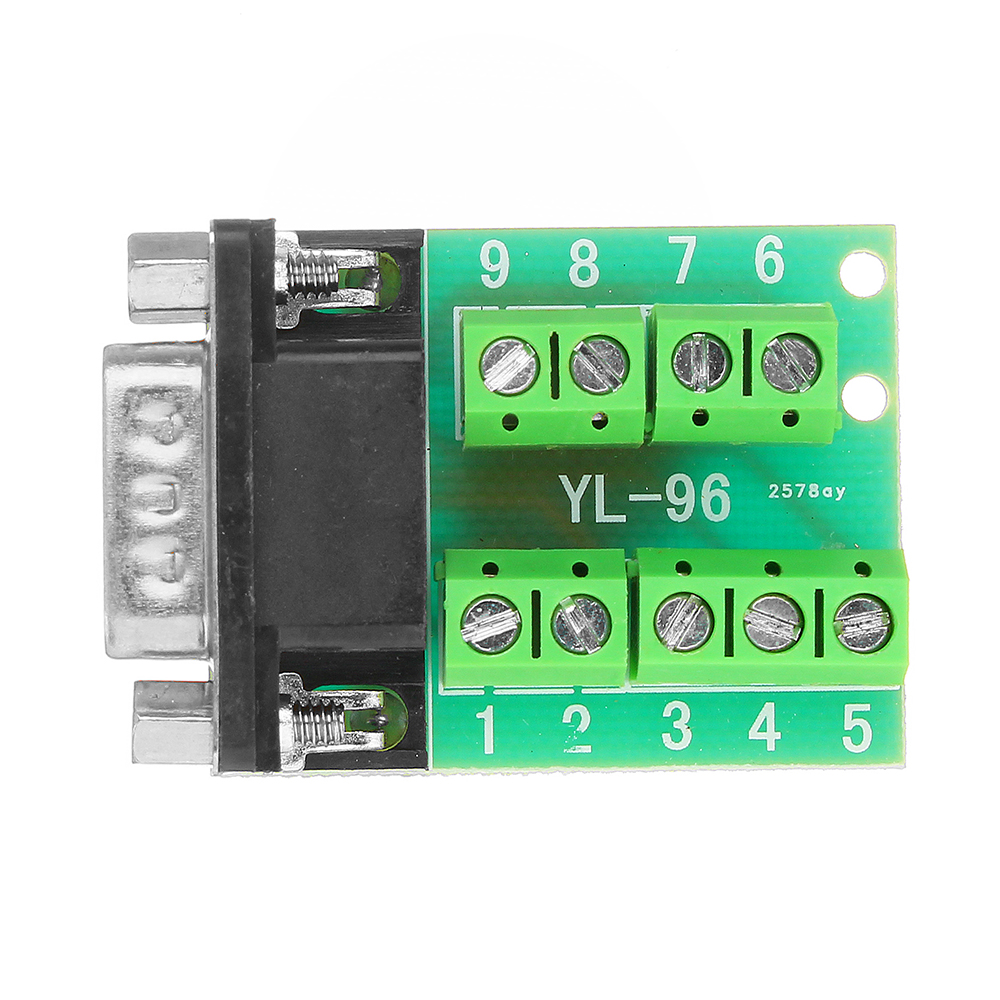 Cabeça macho RS232 Turn Terminal Adaptador de Porta Serial DB9 Terminal ...