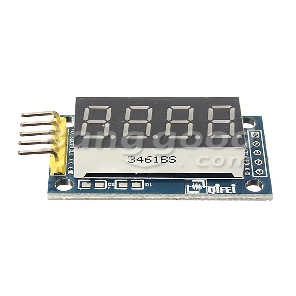 2Pcs 4 Bits Digital Tube LED-Anzeigemodulplatine mit Uhr