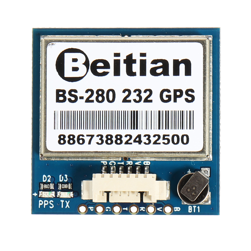 5PCS北天BS-280 232 GPS接收模块1PPS定时带闪光灯+GPS天线