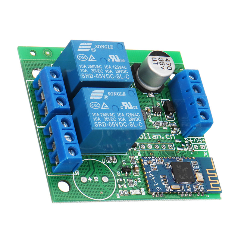 Módulo de relé de 2 canales bluetooth 4.0 BLE Switch para Apple Android ...