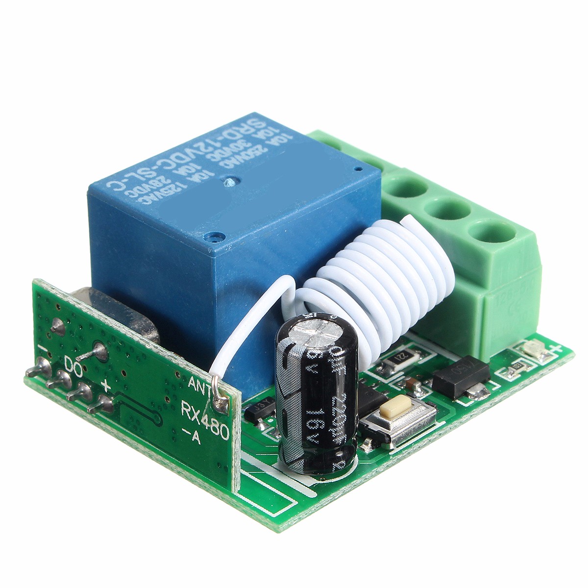 3 uds DC12V 10A 1CH 433MHz relé inalámbrico RF interruptor de Control ...