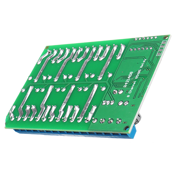 8 Canais DC 12V RS485 Módulo de Relé Modbus RTU 485 Interruptor de ...