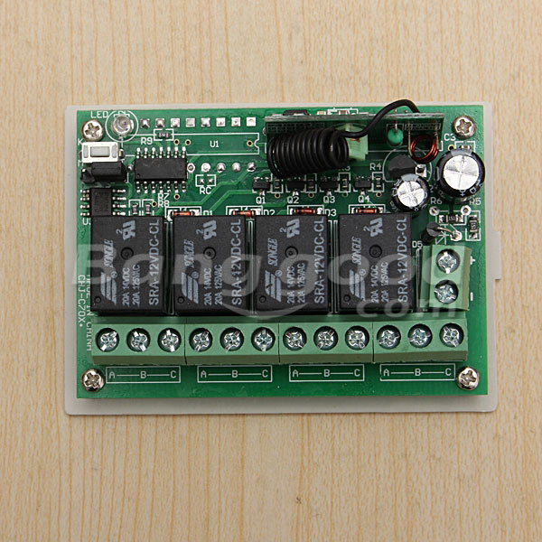 3Pcs Geekcreit® 12V 4CH Channel 315Mhz Wireless Remote Control Switch ...