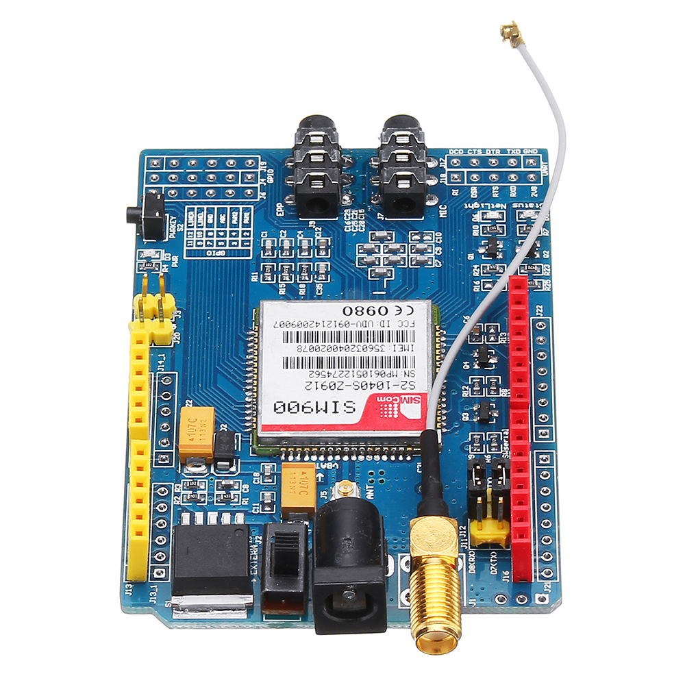 Carte de développement SIM900 Quad Band GSM GPRS Shield Geekcreit pour ...