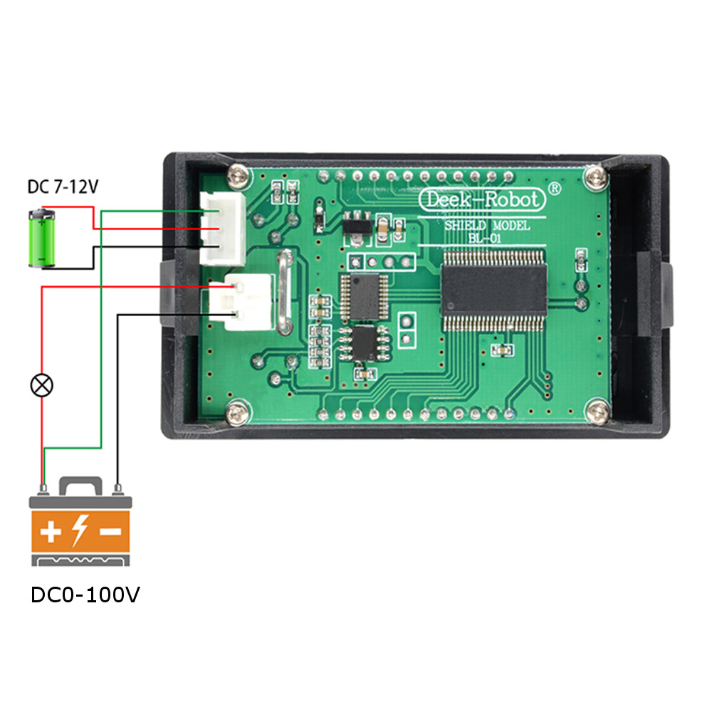 10pcs Digital DC 0-100V 0-10A 250W Testador DC7-12V Display Digital LCD ...
