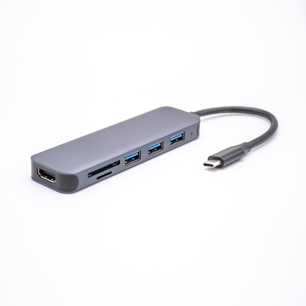 Dual type c hub PD charging multi usb port hub with HDMI docking station