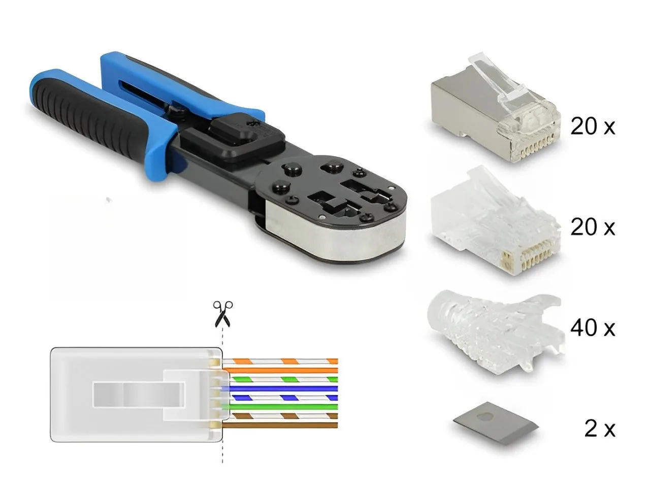 Elecbee RJ45 Crimp+Cut Toolkit